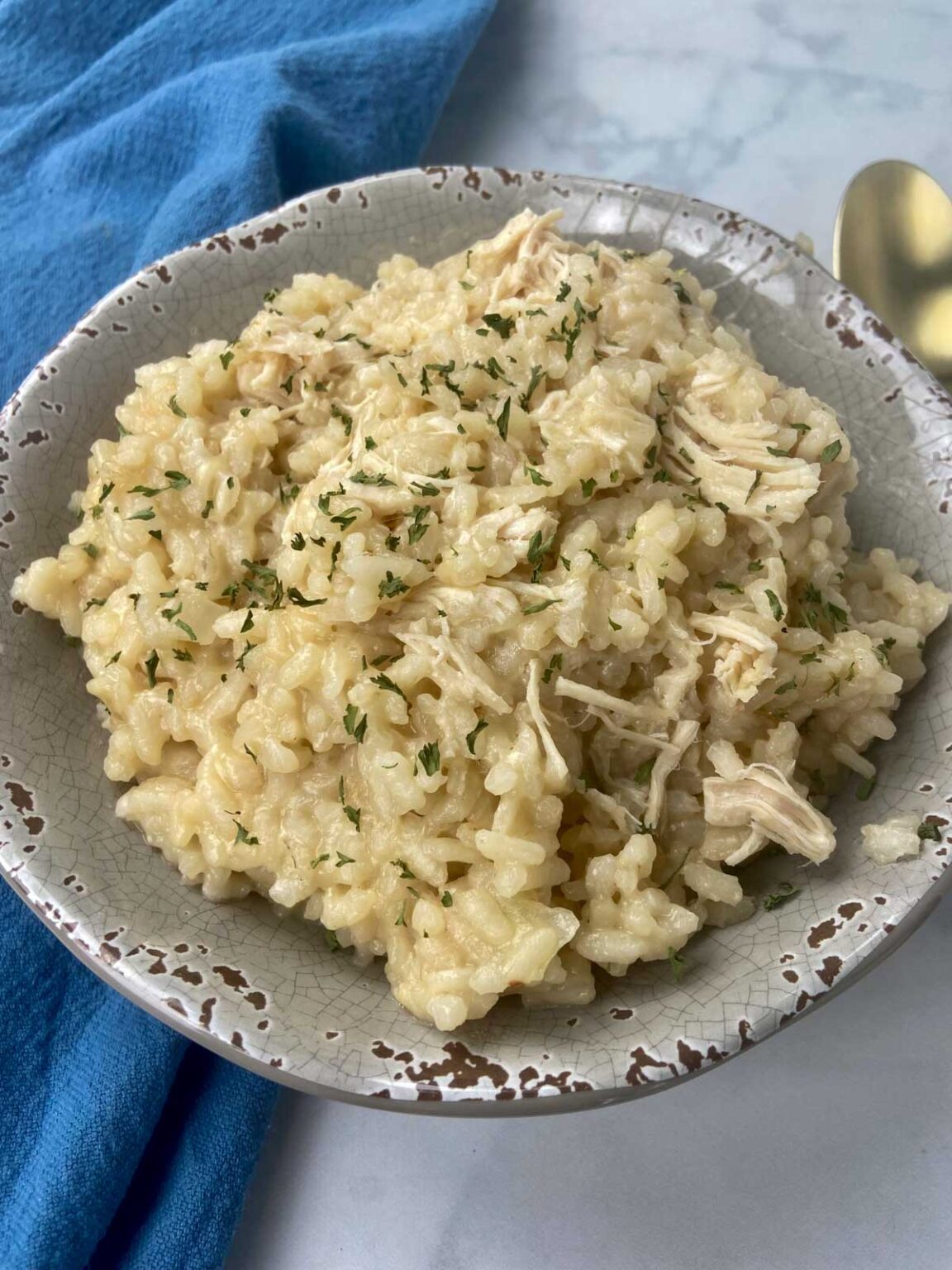 Healthy Chicken Risotto - Pinch of Wellness