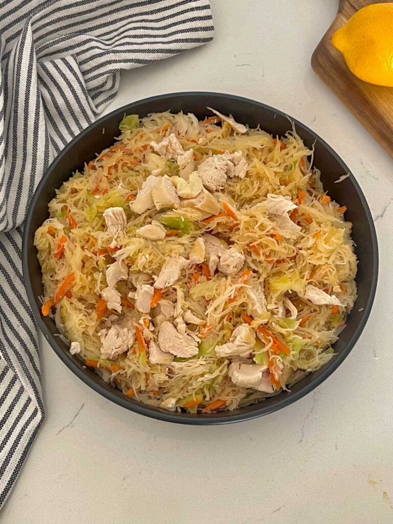 Filipino Chicken Pancit Recipe - Pinch of Wellness